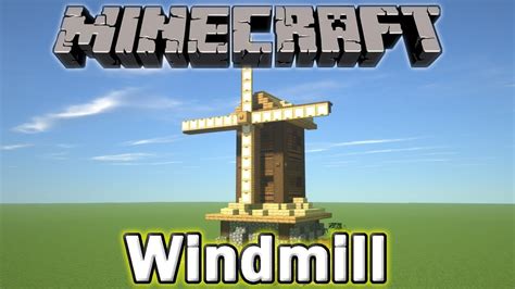 Minecraft Tutorial How To Make A Windmill YouTube