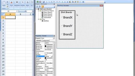 Excel Vba Topic 82 Userform Example With Optionbutton And Combobox