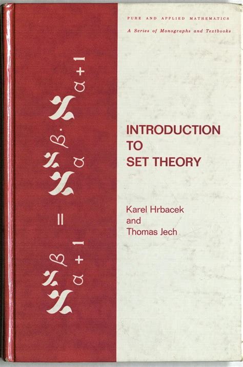 Introduction To Set Theory Monographs And Textbooks In Pure And