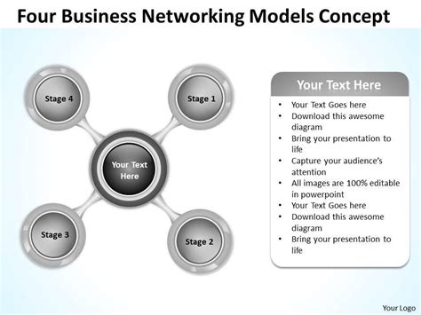 Business Network Diagram Networking Models Concept Powerpoint Templates