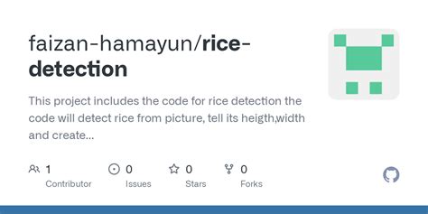 Github Faizan Hamayun Rice Detection This Project Includes The Code For Rice Detection The