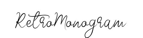 Retro Monogram Font