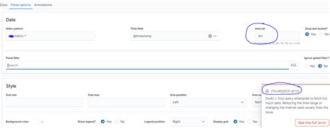 kibana visualization tsvb not showing entire data and gives error