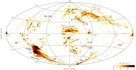 Astronomers Map Reveals Location Of Mysterious Fast Moving Gas Icrar