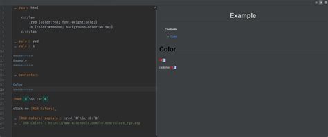 Restructuredtext How To Use Color In Text With Restructured Text