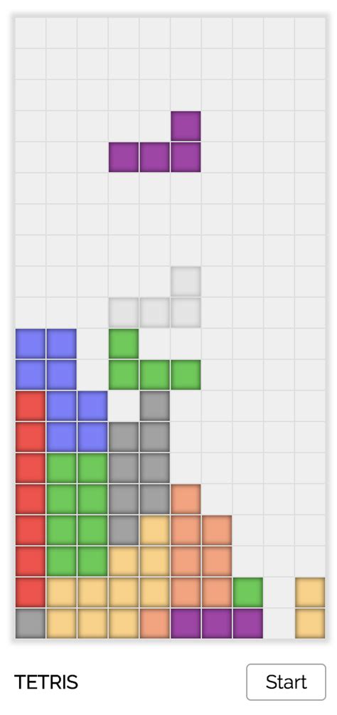 GitHub Huaying React Tetris Tetris Game Made By React