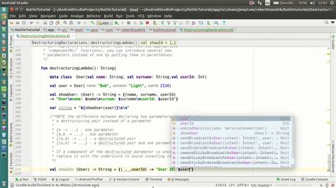 android kotlin tutorial 148 destructuring declarations in lambdas youtube