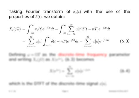 Solution Discrete Time Fourier Transform Studypool