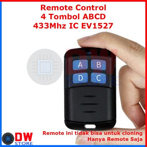 Jual Remote Control Wireless 433 MHz 433MHz 4 Tombol 4 Channel Shopee Indonesia