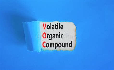 Voc Volatile Organic Compound Symbol Concept Words Voc Volatile