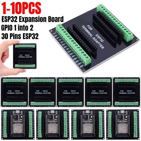 10pcs esp32 expansion board gpio 1 into 2 esp32 cp2102 nodemcu 32s lua