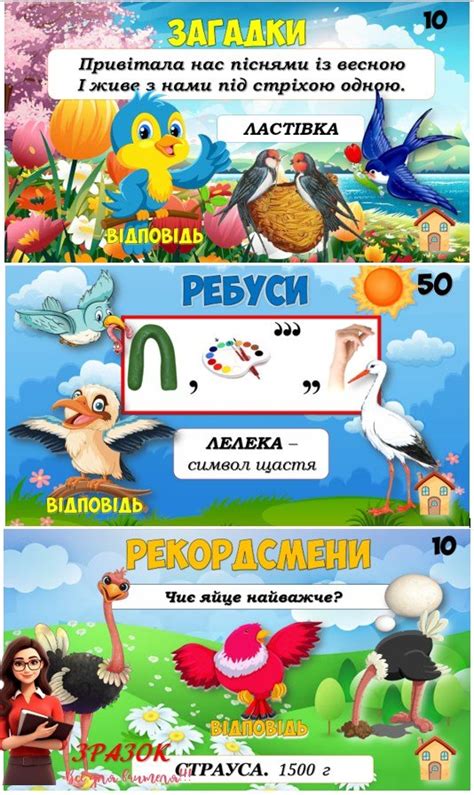 Інтерактивна презентація Міжнародний день птахів 1 квітня