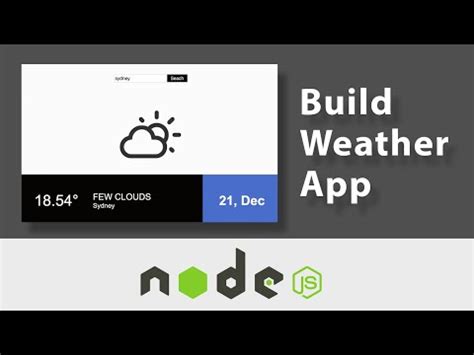 Node And Express Build A Weather App YouTube