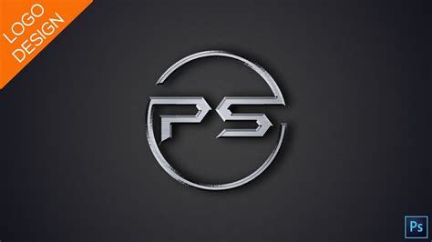 Silver Effect Text Logo Design Logo Design Tutorial Create A