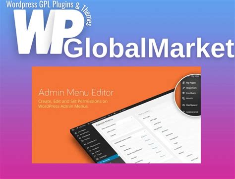 wp toolbar editor for admin menu editor wordpress gpl plugin and