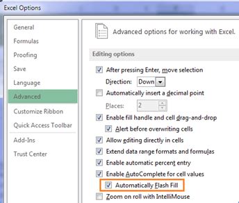 Flash Fill In Excel 2013 And Above Shortcuts For Microsoft Office