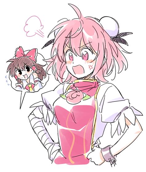 Hakurei Reimu And Ibaraki Kasen Touhou Drawn By Re Ghotion Danbooru