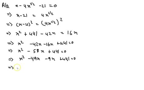 Solved Solve Each Equation By Making An Appropriate Substitution If At