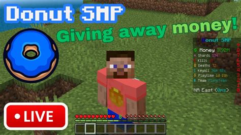 Giving Away Money On Donut Smp Youtube