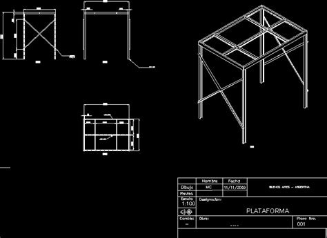 Platform Dwg Block For Autocad • Designs Cad
