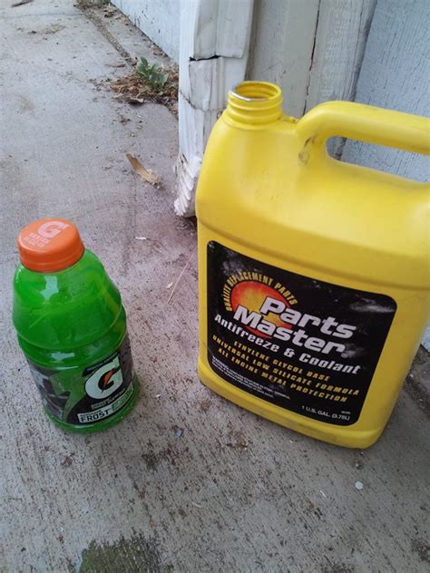 My Friend Decided To Store Some Coolant In A Smaller Container Probably Would Not Have Been My