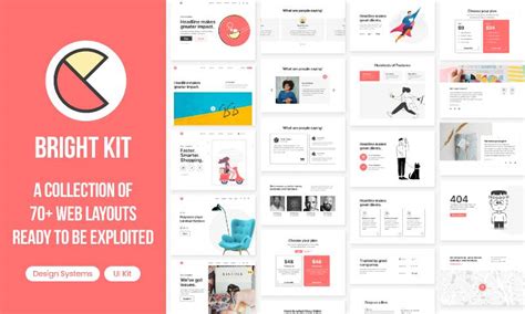 Bright Ui Kit Design Systems With Bootstrap Grid Figma Template Ui4free
