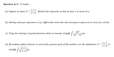 Solved Question 6 7 ﻿marks A ﻿suppose We Know