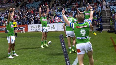 Nrl 2023 Canberra Raiders Try Celebration Ashes Try Jonny Bairstorm