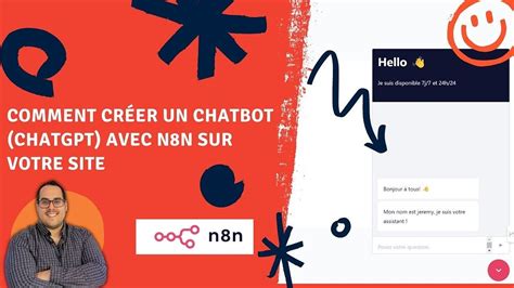 how to set up a chatbot with chatgpt on a website using n8n french