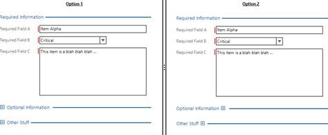 Layout Is There A Preferred Location For Expand Collapse User Experience Stack Exchange