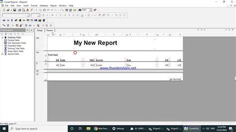 How To Create A Report Using Crystal Report 9 0 Youtube