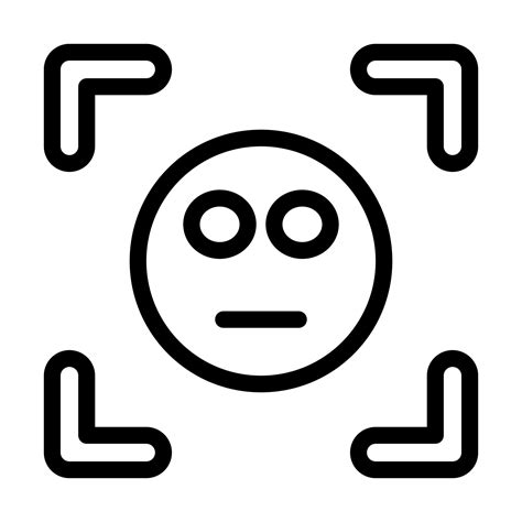 Face Scan Icon Design 20121456 Vector Art At Vecteezy