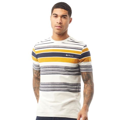 Ben Sherman Heren T Shirt Multi Gestreept
