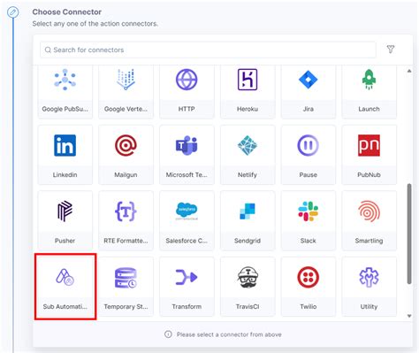sub automation action contentstack