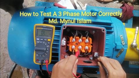 How to Test 3 Phase Motor Correctly তন ফজ মটর চক Md Mynul