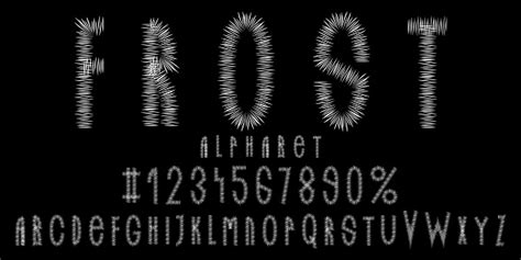 서리 알파벳 문자와 숫자 글꼴의 집합입니다 벡터 일러스트레이션 0명에 대한 스톡 벡터 아트 및 기타 이미지 0명 겨울