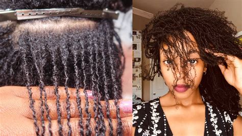 D I Y Microlocs Updated Retightening Session Giveaway Youtube