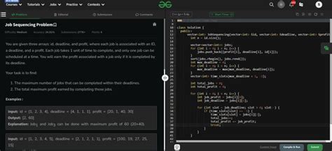 100daysofcode Jobsequencing Greedyalgorithm Scheduling