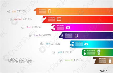 Timeline To Display Your Data With Infographic Elements Stock Vector 52857 Crushpixel