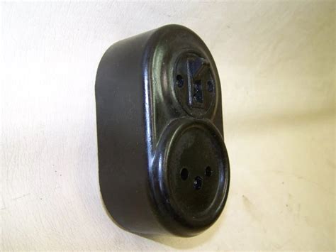 Old Bakelite Switch Socket Exposed Light Switch Combination Ap 9103 Picclick Ca