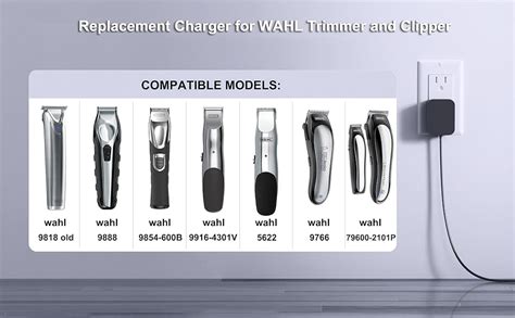 Charger For Wahl Trimmer 9818l 9818 9888l 9854l 9876l