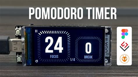 ios widget style pomodoro timer on esp32 lilygo t displays3 esp32 iot