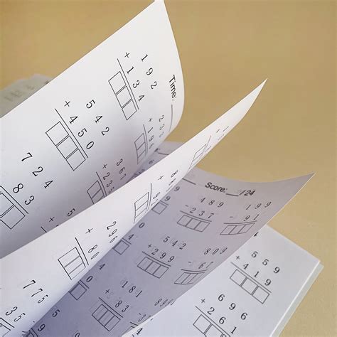 32 Pages Math Arithmetic Workbook Addition And Subtraction Within 1000 Kindergarten Mathematics