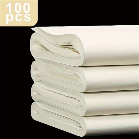 Temu｜100장의 선지 종이 중국 및 일본 서예용 쌀 종이 묵 서예 종이 격자 없는 글쓰기 그림 및 Diy 공예 일본 서예 격자 공예