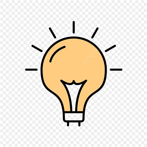 벡터 전구 아이콘 배경 검은 전구 Png 일러스트 및 벡터 에 대한 무료 다운로드 Pngtree