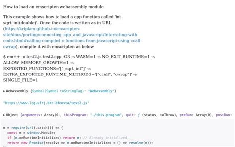 Webassembly Emscripten Bernardo F Costa Observable