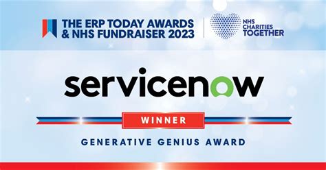 Our Generative Genius Award Winner Is Servicenow 🤖 Congratulations 🎉 Erp Today