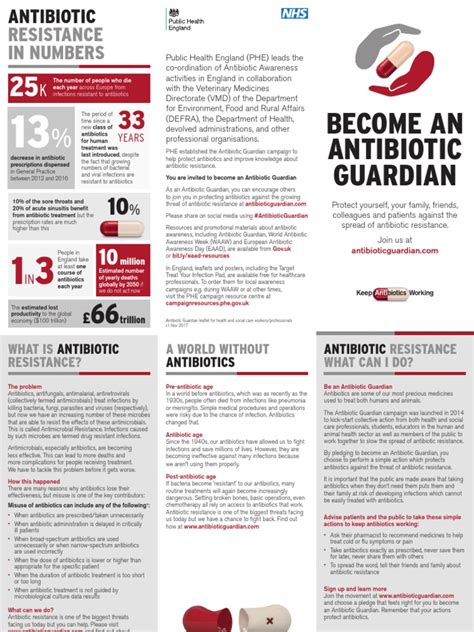 Antibiotic Guardian Leaflet Final Pdf Antimicrobial Resistance Antimicrobial