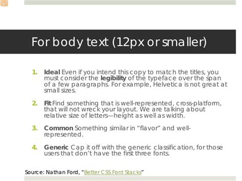 font families in css