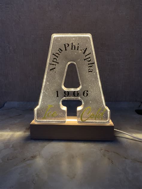 Alpha Phi Alpha Ice Cold Lamp Etsy